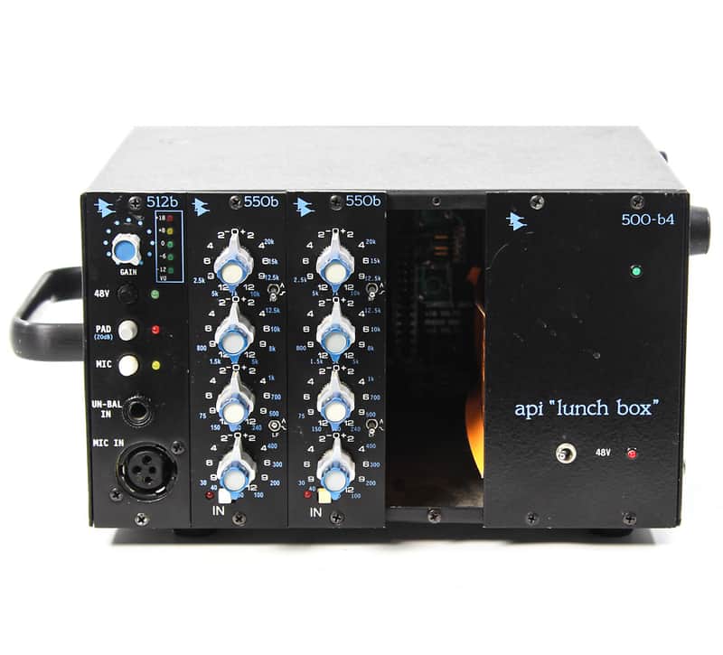 API 500-b4 4-Slot Lunchbox + 512b & 550b (x2) 500 Series | Reverb