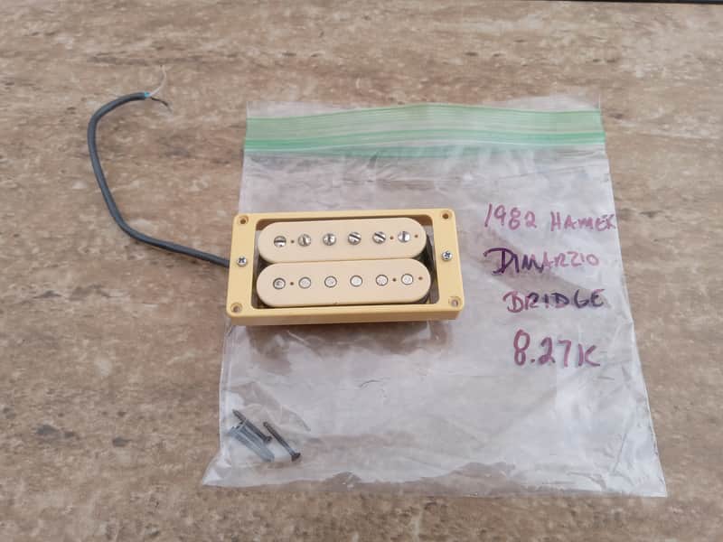 Vintage Early 1980's Hamer (DiMarzio) Bridge Humbucker Pickup | Reverb