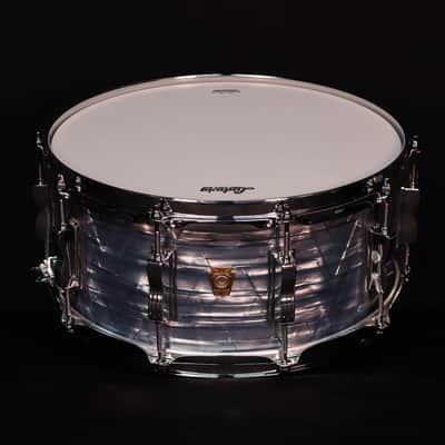Ludwig 6.5" x 14" Classic Maple Snare Drum, Sky Blue Pearl | Reverb