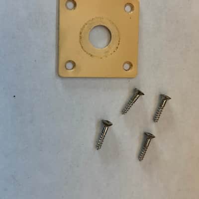 gibson les paul jack plate 1952-1960 - cream | Reverb