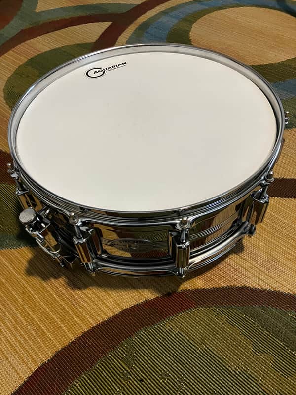 Rogers Dyna-sonic Chrome over Brass 5x14 Snare Early Mid | Reverb