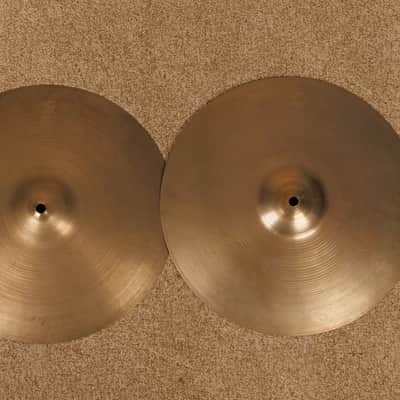 1960s Zildjian A 14" Paper Thin Hi Hat Cymbals 725g 769g | Reverb