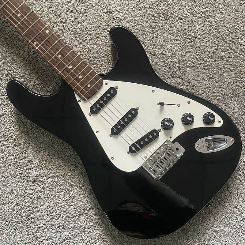 First Act Black Electric Guitar, Basswood Body, Maple Neck, | Reverb