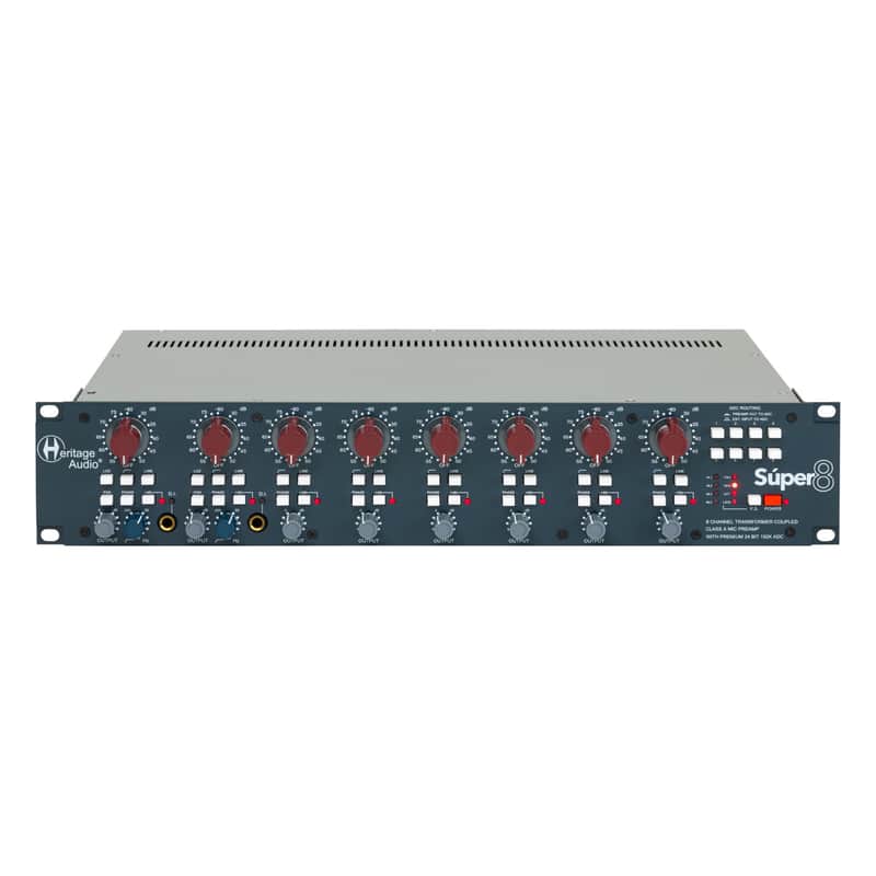 Heritage Audio Súper 8 8-Channel Rackmount Microphone Preamp | Reverb