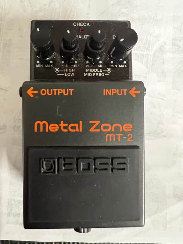 Boss MT-2 Metal Zone (Silver Label) 1991 - Present - Black | Reverb
