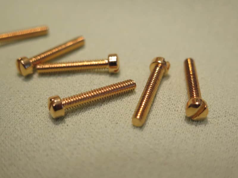 6 Gibson pole pieces screws for paf pickups es-355 Les Paul | Reverb