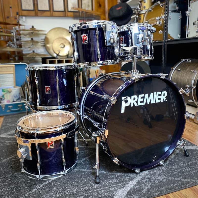 Premier Projector Drum Kit 1990s - Black Shadow | Reverb