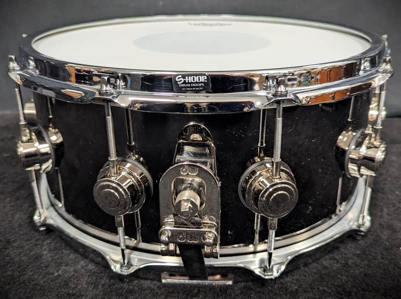 DW Collectors Black Chrome over Brass Snare | Reverb