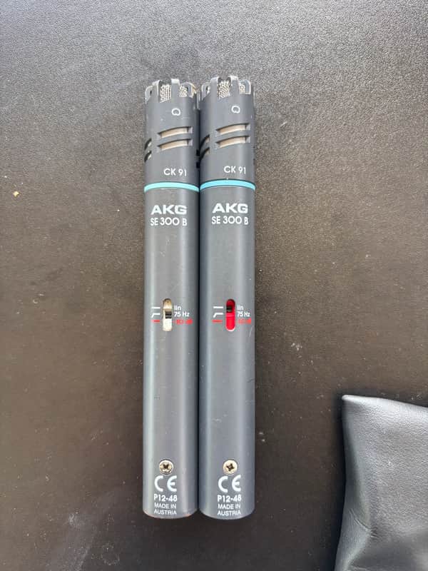 AKG SE300B + CK91 Cardioid Condenser Microphone Stereo Pair – | Reverb
