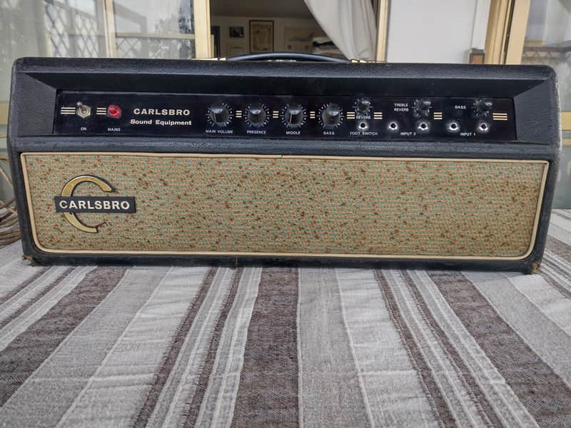 1960s 60s CARLSBRO CS40-60 Head w/ Lay Down Drake transformer | Reverb