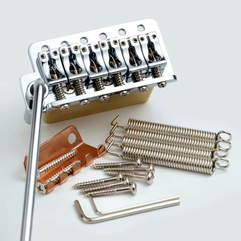 Chrome Left Handed Guitar Bridge Tremolo System | Reverb