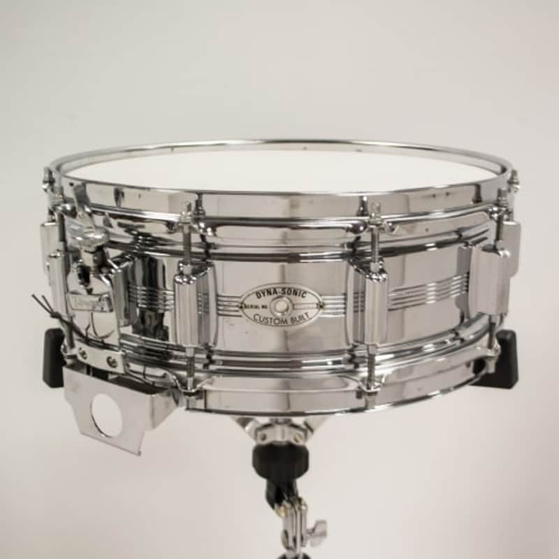 Rogers "5-Line" Dyna-Sonic 5x14" Chrome Over Brass Snare Drum | Reverb
