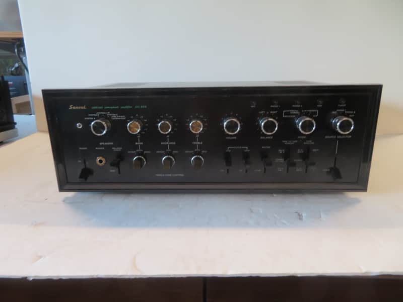Sansui AU 999 Integrated Amplifier early 1970's - black | Reverb