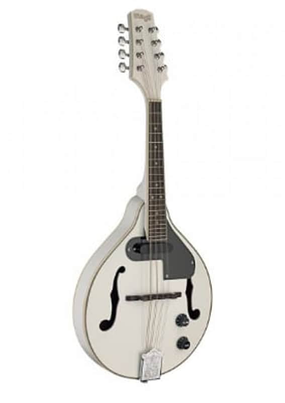 Stagg White acoustic-electric bluegrass mandolin w/ nato top | Reverb