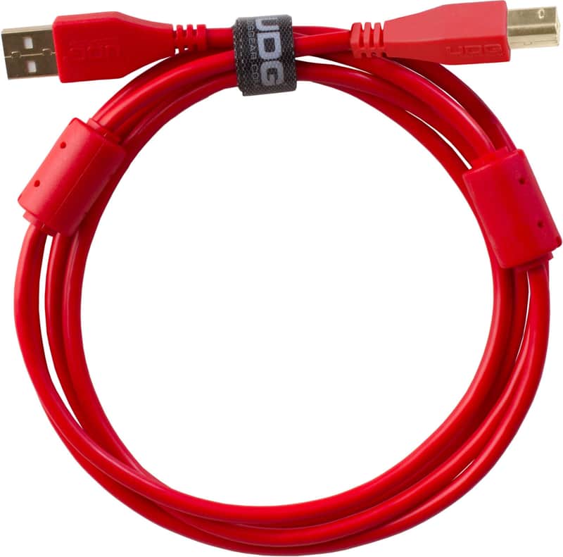 UDG U95002RD - ULTIMATE AUDIO CABLE USB 2.0 A-B RED STRAIGHT | Reverb