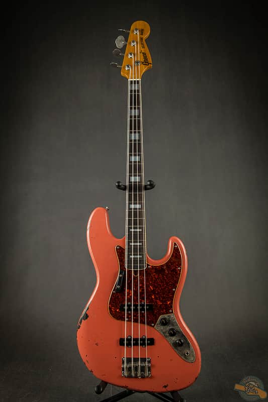 Greco Electric Bass 1980s - Fiesta Red relic | Reverb UK