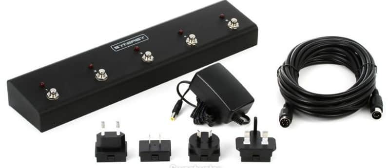 Synergy SYN-R5 5-button MIDI Footswitch Controller For Syn-2, | Reverb