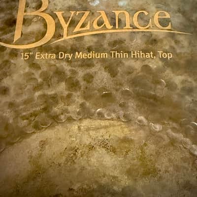 Meinl 15” Byzance Extra Dry Medium Thin Hi-Hats | Reverb