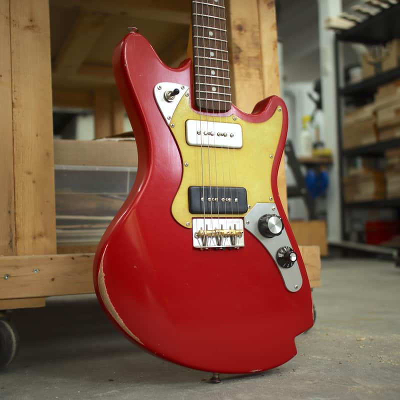 Lewis Guitars Minnow – Matador Red – Fiesta Red - | Reverb Ireland