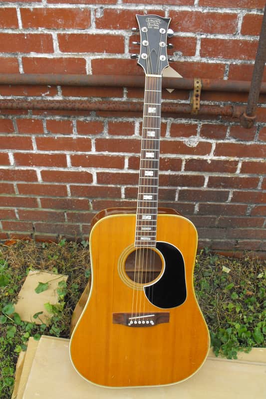 Gower Acoustic Guitar Early 70's Natural think Grammer | Reverb