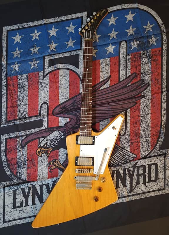 Gibson Allen Collins Korina Explorer, 1 of 38, Murphy Aged, | Reverb