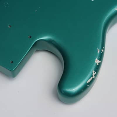 MJT PBT P-Bass Precision Bass Body - Sherwood Green - Medium | Reverb