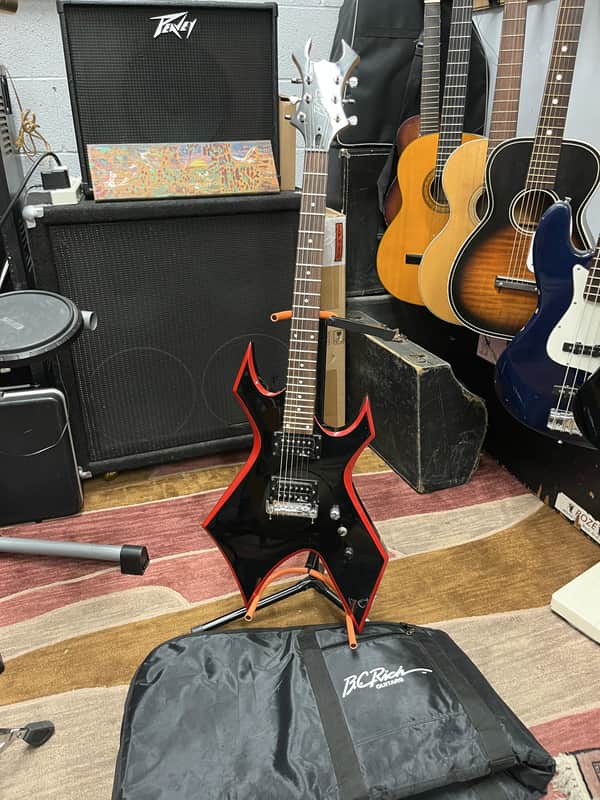 USED B.C. Rich MK5-WL-BK Warlock 2008 COMES WITH GIG BAG! | Reverb