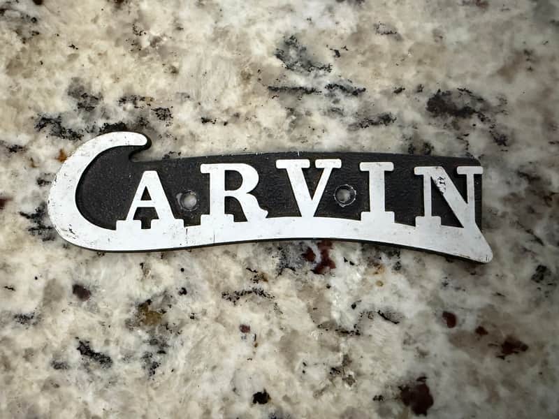 Carvin Amp Logo Emblem Badge. Metal | Reverb