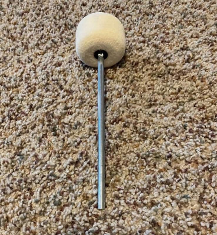 Danmar 306 Bass Drum Beater - White Felt/Chrome Shaft | Reverb