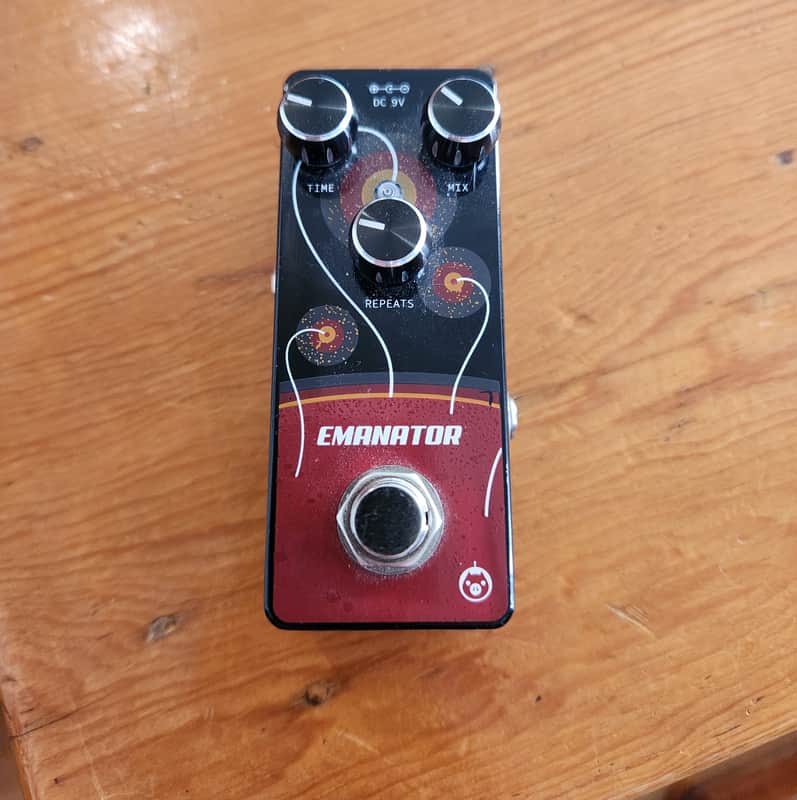 Pigtronix Emanator Analog Delay Mini Pedal 2023 - Black / Red | Reverb