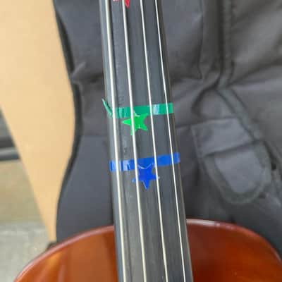 Unbranded 1/2 Size Cello W/ Bow, Bag, & Rosin - Natural | Reverb