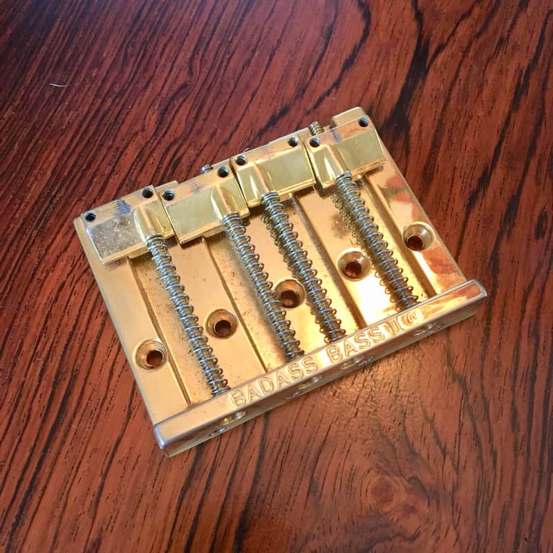 Leo Quan Badass II 2 bass bridge c 1970s 1980s Gold original | Reverb