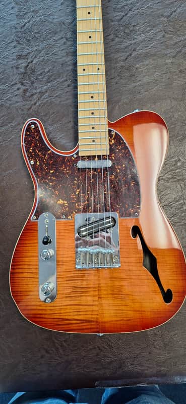 Agile Left handed Thinline telecaster 2015 - Cherry burst | Reverb