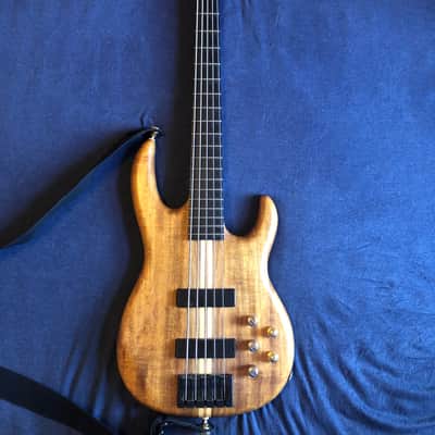 Carvin LB75 USA Neck-Thru 35.5” Scale 5-String – Koa | Reverb