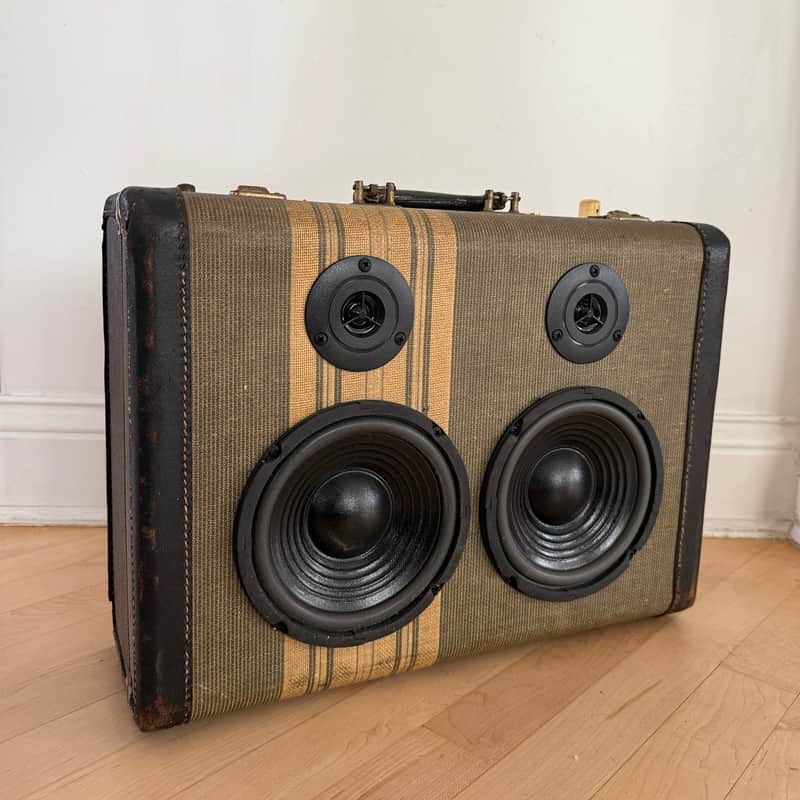 The HiFi Case Heritage Tweed - portable Bluetooth Boombox | Reverb