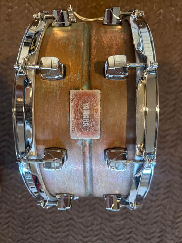 Yamaha SD6106 6.5X14 Seamless Copper Snare Drum 1990s - | Reverb