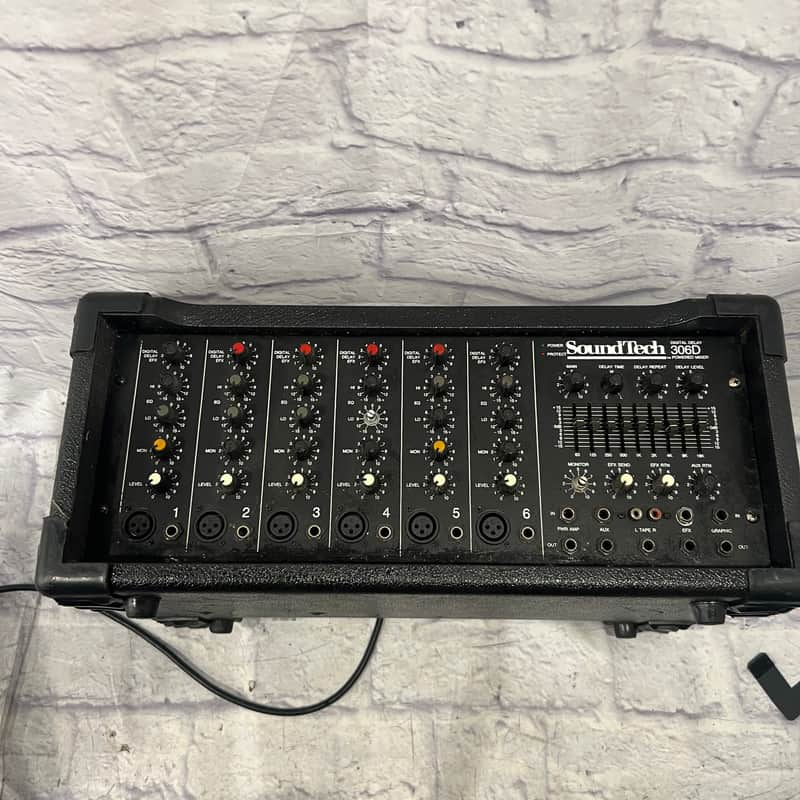Soundtech 306D 6 Channel Powered Mixer with Effects | Reverb