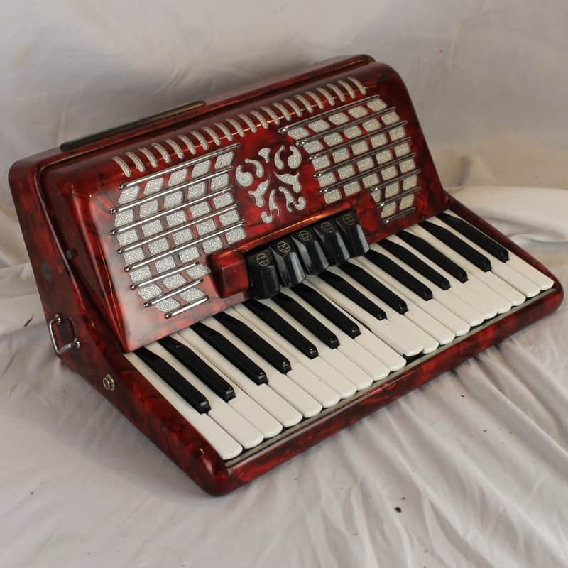 Hohnica Accordion Part - Red Treble Section 15.75" x 7.25" x | Reverb