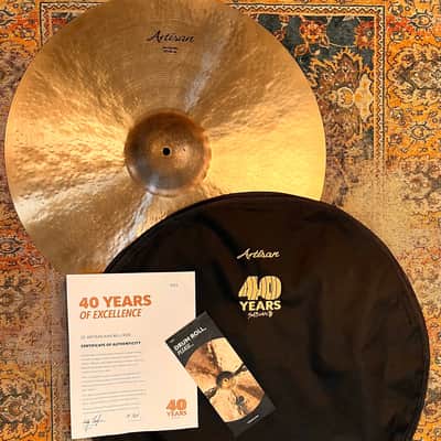 LIMITED Sabian 40th ANNIVERSARY ARTISAN Raw Bell 22” Ride | Reverb