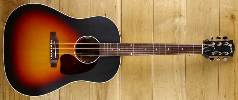 Gibson J45 Standard Tri Burst VOS Display Model #22534053 | Reverb