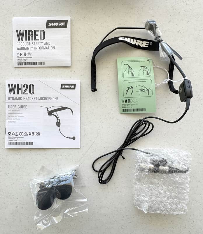 Shure WH20XLR Cardioid Dynamic Headset Mic with XLR Connector | Reverb