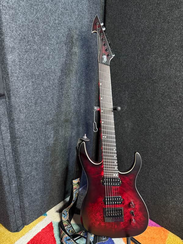 ORMSBY Hype 7 GTI Exotic Red Dead Multiscale Evertune Guitar | Reverb