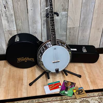 NEW Washburn Americana B11 5-string Resonator Banjo Complete | Reverb