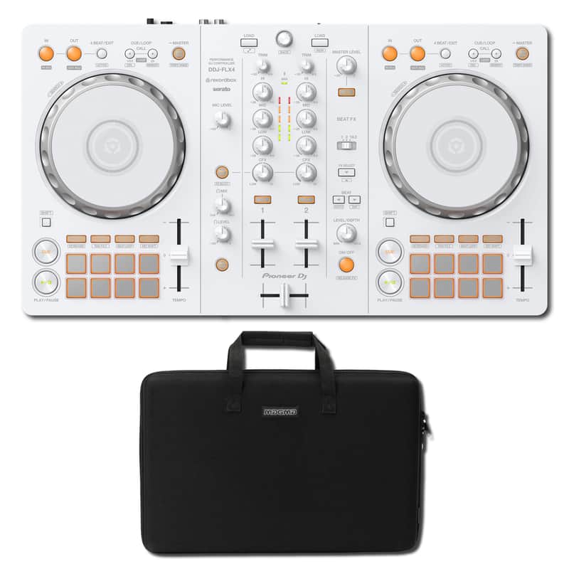 Pioneer DJ DDJ-FLX4-W 2-Channel DJ Controller in White Carry | Reverb