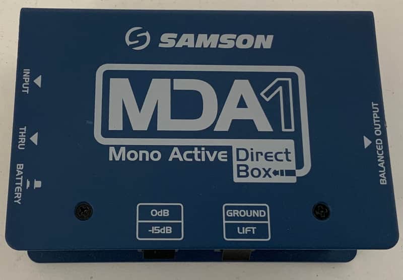 Samson MDA1 S-Max Series Mono Active Direct Box 2010s - Blue | Reverb