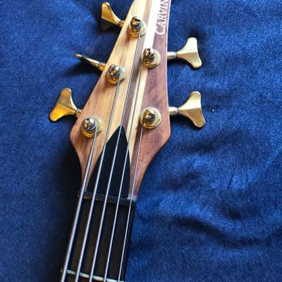 Carvin LB75 USA Neck-Thru 35.5” Scale 5-String – Koa | Reverb