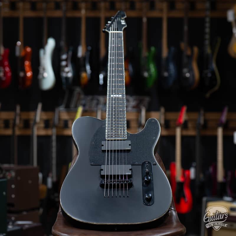 ESP E-II T-B7 Baritone 7-String EMG Guitar w/ Case – Black | Reverb