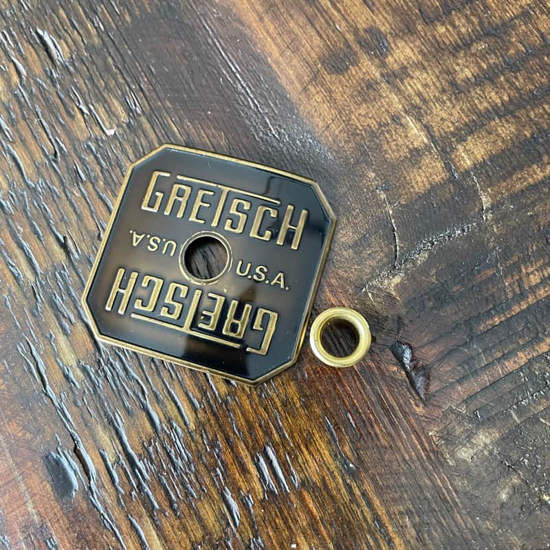 Gretsch Square Badge with grommet 80’s | Reverb