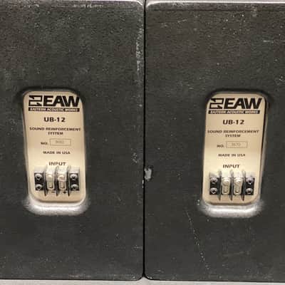 EAW UB-12 Speakers 2000s Black - PAIR | Reverb