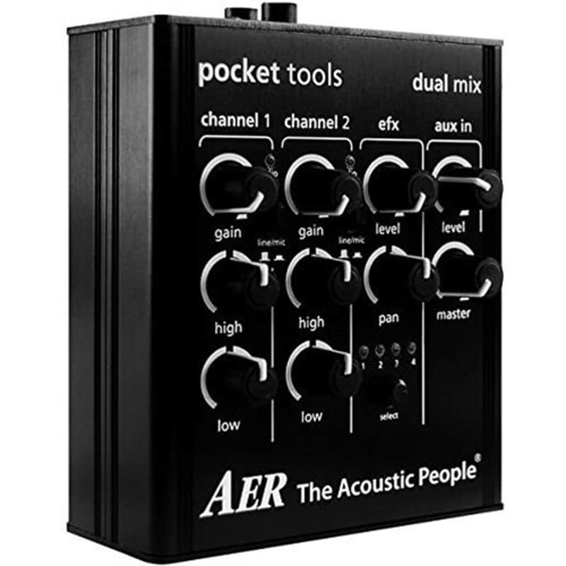 AER Dual Mix 2 - DI Box with Aux in, 2 x Eq, reverb, echo and | Reverb